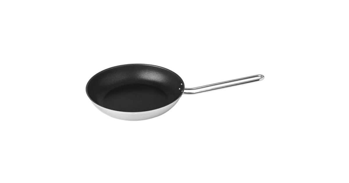 Silampos Nautilus Non-Stick Conical Frypan - Silver / Black